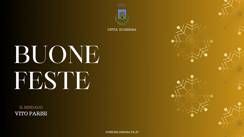 AUGURI DI BUON NATALE E FELICE ANNO NUOVO - COMUNE DI GINOSA (TA ...