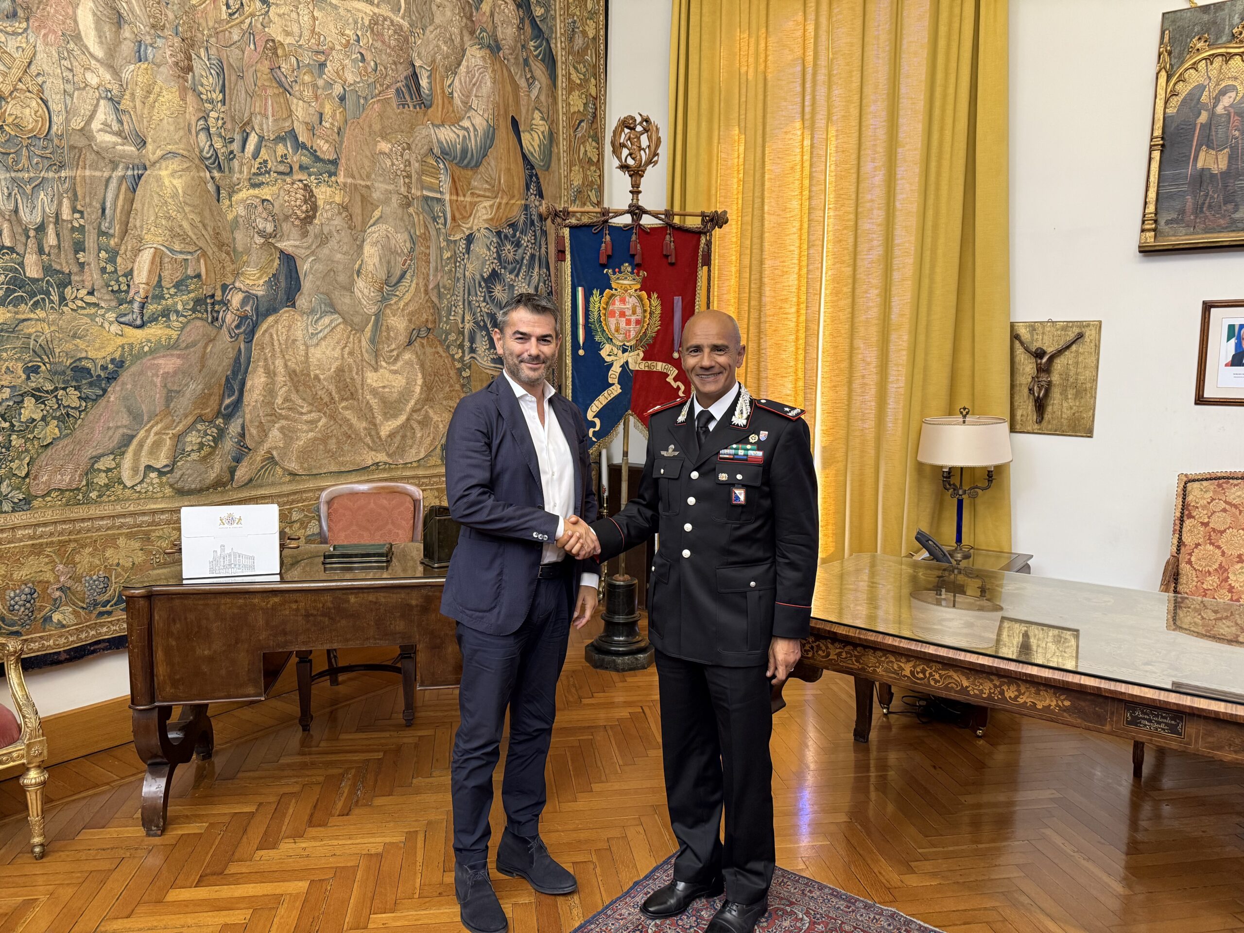 A Palazzo Bacaredda il il generale Francesco Rizzo, nuovo comandante ...