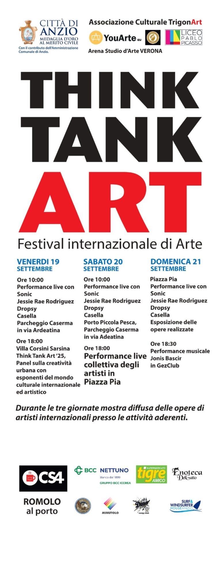 Arte e creatività urbana: ad Anzio la prima edizione del “Think Tank ...